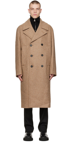 Solid Homme - Brown Striped Coat