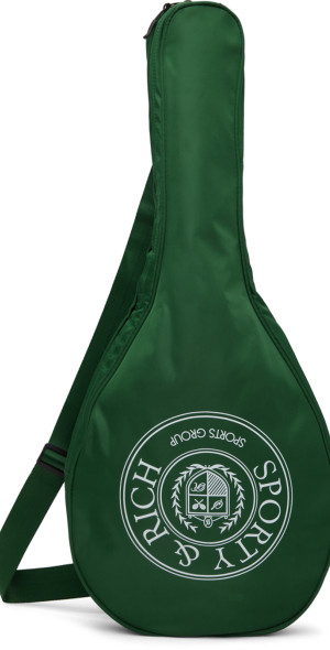 Sporty & Rich - Green Connecticut Crest Tennis Bag