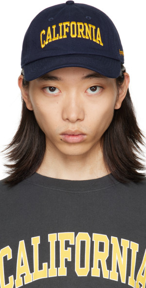 Sporty & Rich - Navy 'California' Cap
