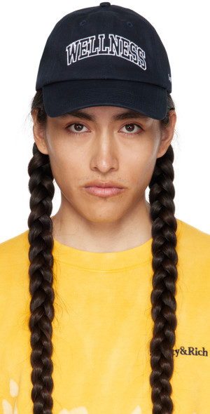 Sporty & Rich - Navy 'Wellness' Cap