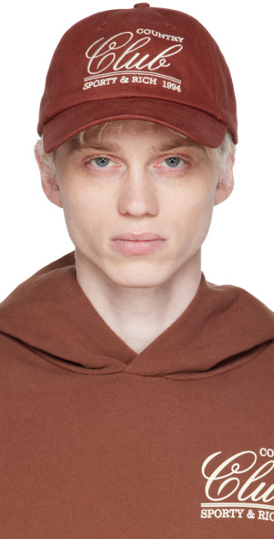 Sporty & Rich - Red 'Country Club' Cap