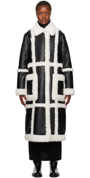 Stand Studio - Black Patrice Faux-Leather Coat