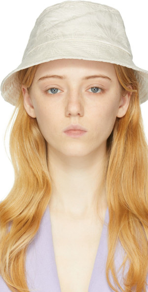 Stine Goya - Off-White Merina Bucket Hat