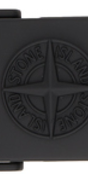 Stone Island - Black Logo Belt