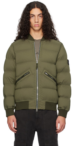 Stone Island - Green Quilted Down Jacket