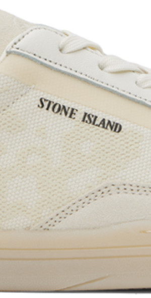 Stone Island - Off-White Reflective Sneakers