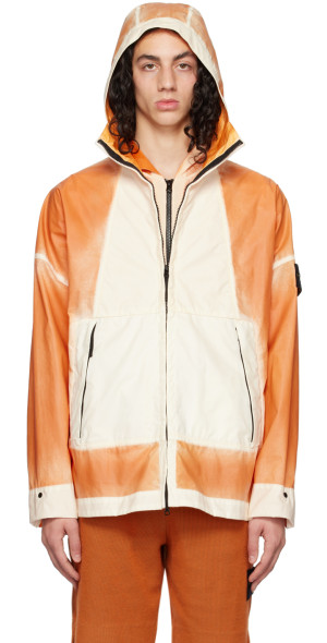 Stone Island - Orange Hand-Sprayed Jacket