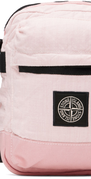 Stone Island - Pink Lino Nylon Tela-TC Pouch