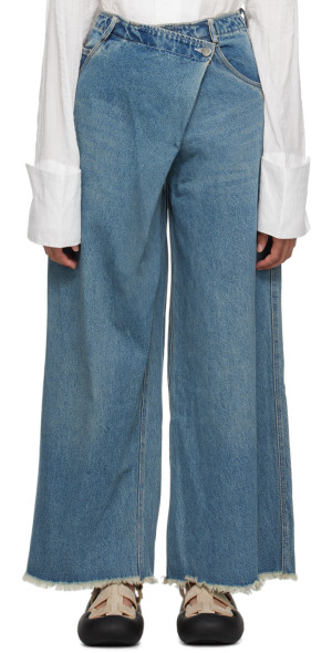 Subtle Le Nguyen - Blue Five-Pocket Jeans