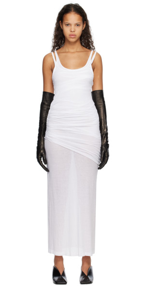 Subtle Le Nguyen - White Asymmetric Maxi Dress