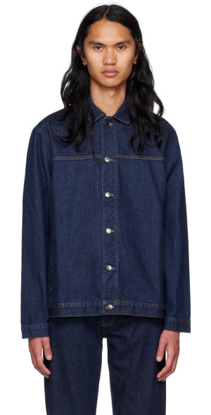 Sunspel - Blue Rope-dyed Denim Jacket