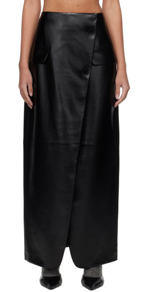 The Frankie Shop - Black Nan Faux-Leather Maxi Skirt