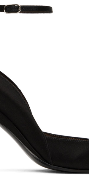 The Row - Black Ankle Strap Heels