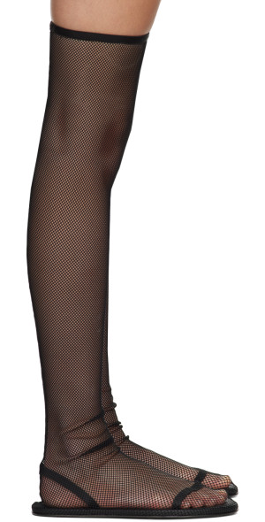 The Row - Black Flat Sock Boots