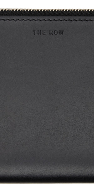 The Row - Black Multi Zipped Wallet