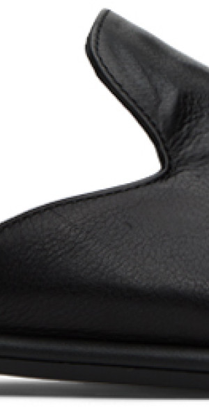 The Row - Black Roger Slippers