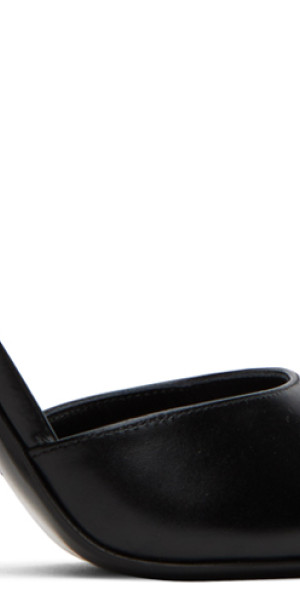 The Row - Black Slingback Heels