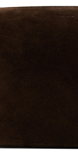 The Row - Brown Nu Mini Twin Suede Bag