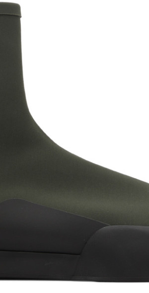 The Row - Khaki TR Ankle Boots