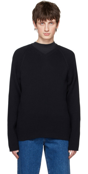 The Row - Navy Tomas Sweater