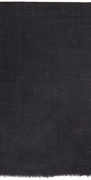 The Row - SSENSE Exclusive Black & White Cashmere Scarf