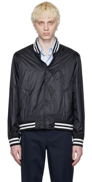 Theory - Black Varsity Bomber Jacket