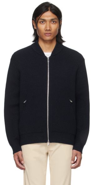 Theory - Navy Ryke Bomber Jacket