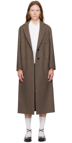 Thom Browne - Brown Elongated Coat