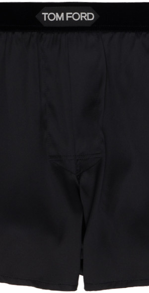 Tom Ford Black Jacquard Logo Boxers