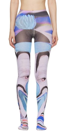 circus pattern tights