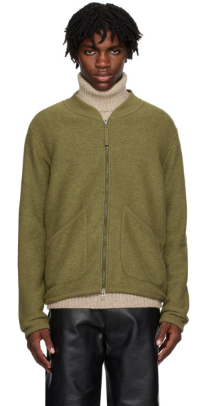 Universal Works - Green Zip Bomber Jacket