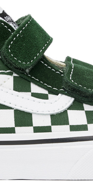 Vans - Kids Green Checkerboard Sk8-Mid Reissue V Little Kids Sneakers