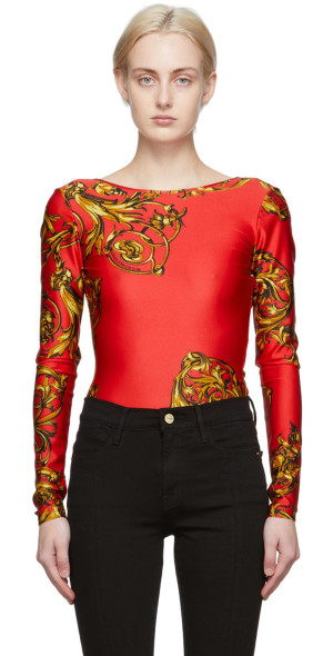 Versace Jeans Couture - Red Regalia Baroque Bodysuit
