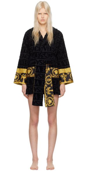 Versace Underwear - Black Short Robe