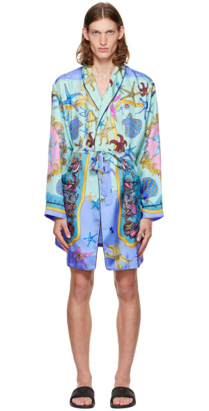 Versace Underwear - Blue Trésor De La Mer Robe