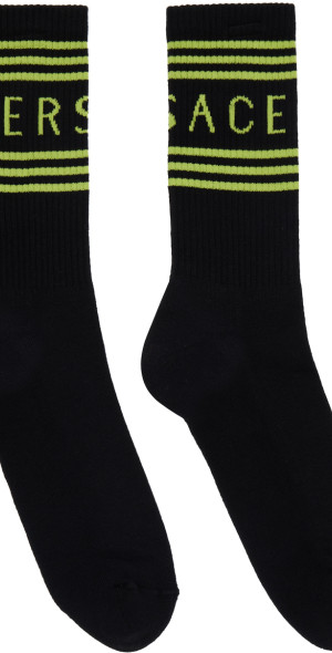 Versace - Black 90's Vintage Socks