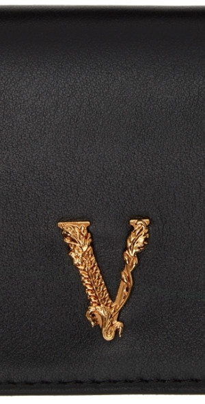 Versace - Black & Gold Virtus Wallet