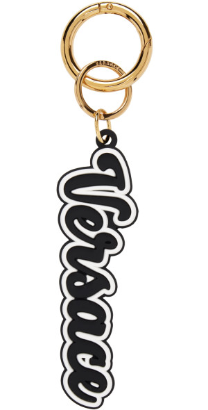 Versace - Black & White Varsity Keychain