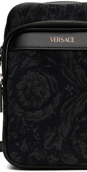 Versace - Black Barocco Crossbody Pouch