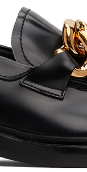 Versace - Black Curb Chain Loafers
