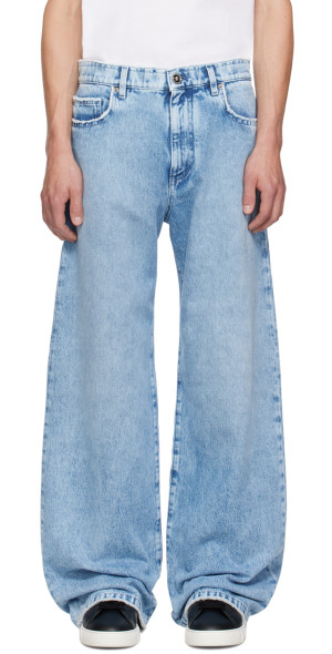 Versace - Blue Frayed Edge Jeans