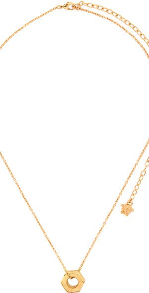 Versace - Gold Nuts & Bolts Greca Necklace