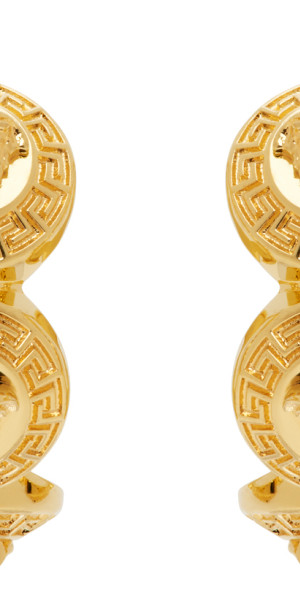 Versace - Gold Tribute Medusa Hoop Earrings