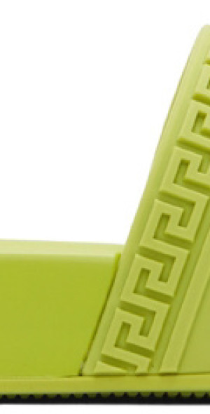 Versace - Green Palazzo Slides