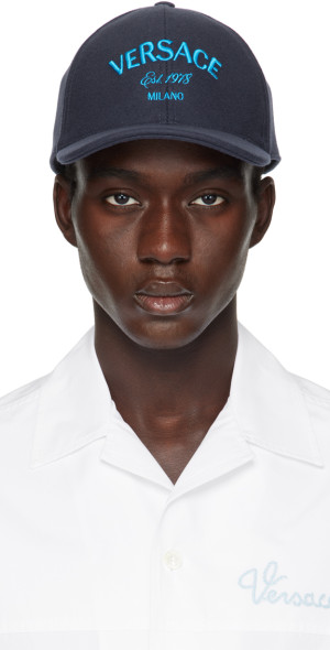 Versace - Navy Milano Stamp Cap