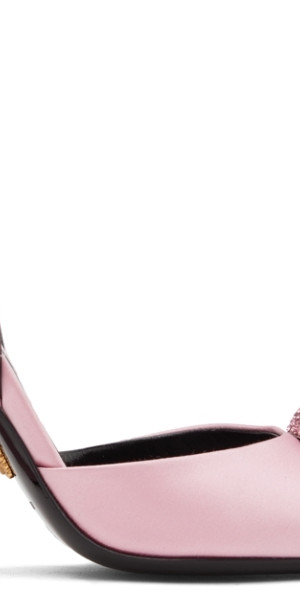 Versace - Pink 'La Medusa' Slingback Heels