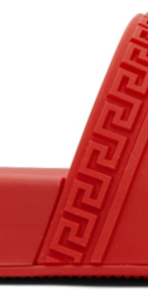 Versace - Red Palazzo Pool Slides