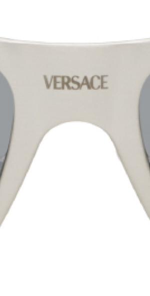 Versace - Silver Rectangular Sunglasses
