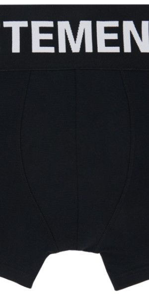 VETEMENTS - Black Elasticized Boxer