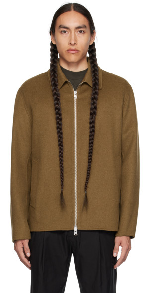 Vince - Beige Two-Way Zip Jacket